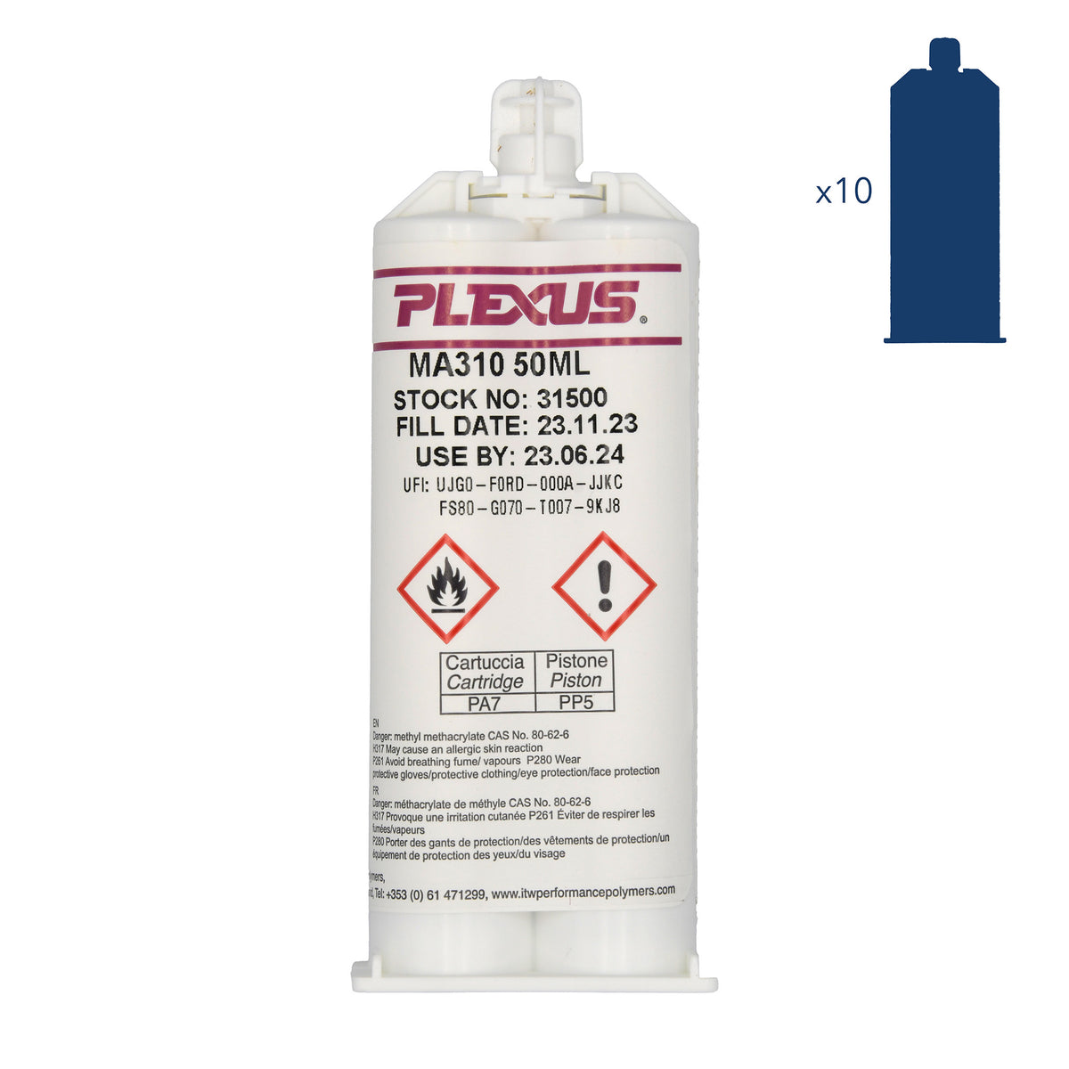 ITW Plexus MA310 Methacrylate Adhesive (Cream) 50ml – Alsco Ltd